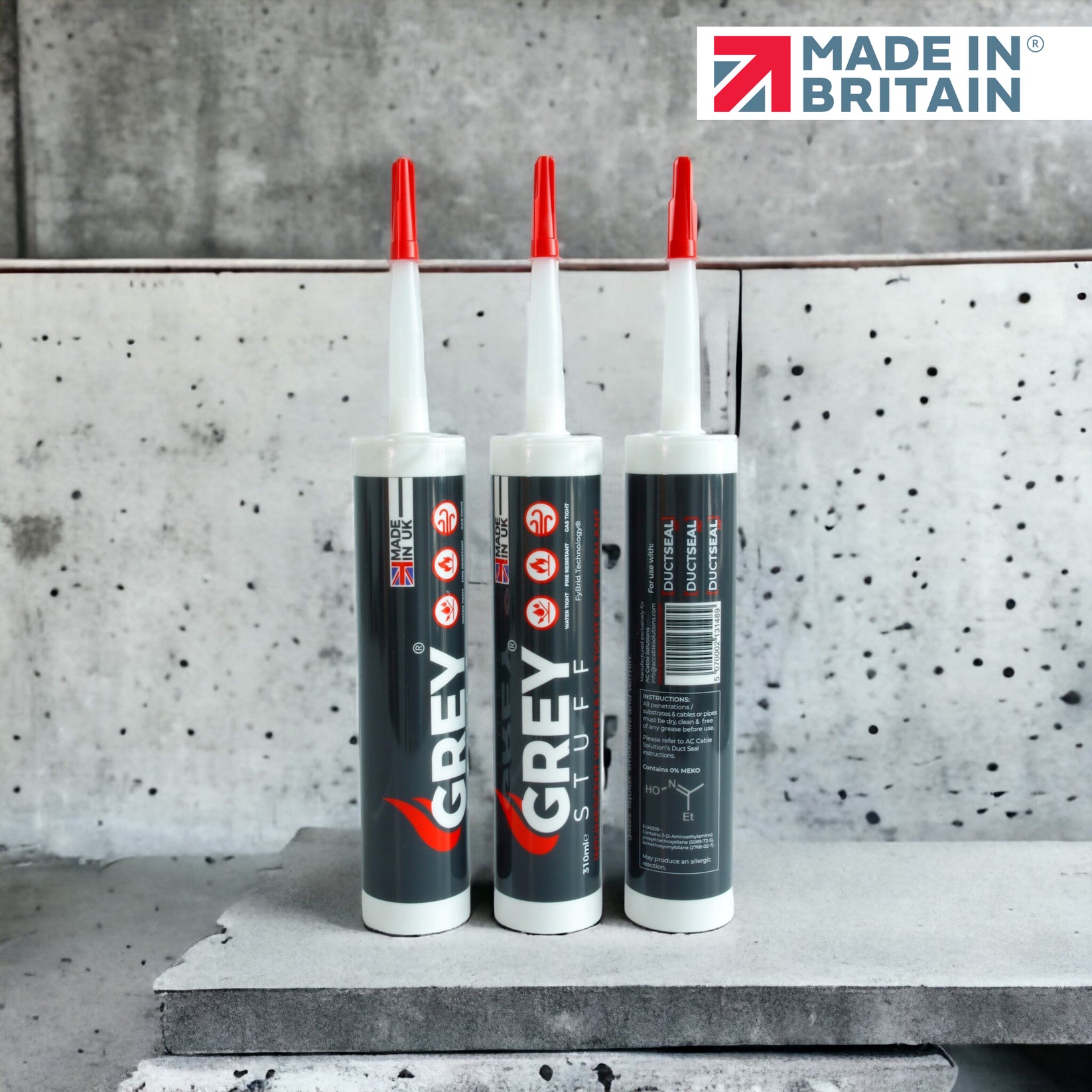 GreyStuff Water & Gas Tight Duct Sealant – Made in Britain – DuctSeal